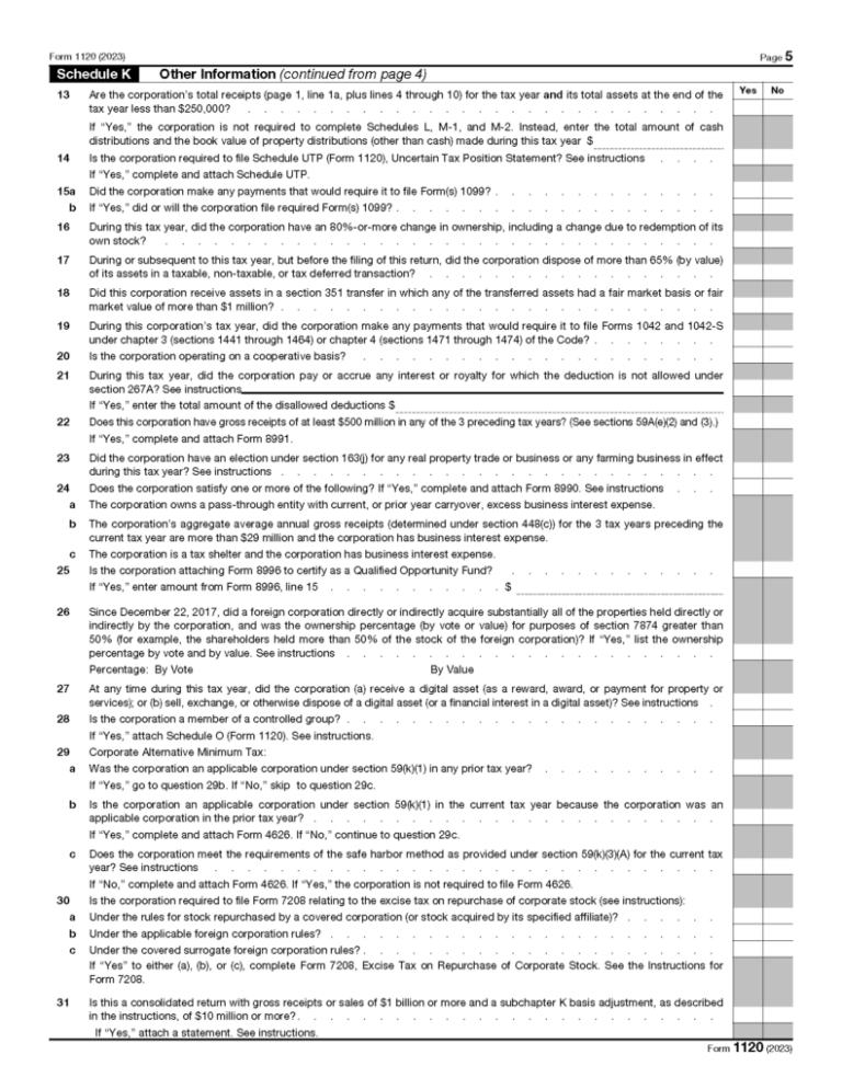 An Illustrative Guide to Filling Out Form 1120 - 3Sixty Advisors