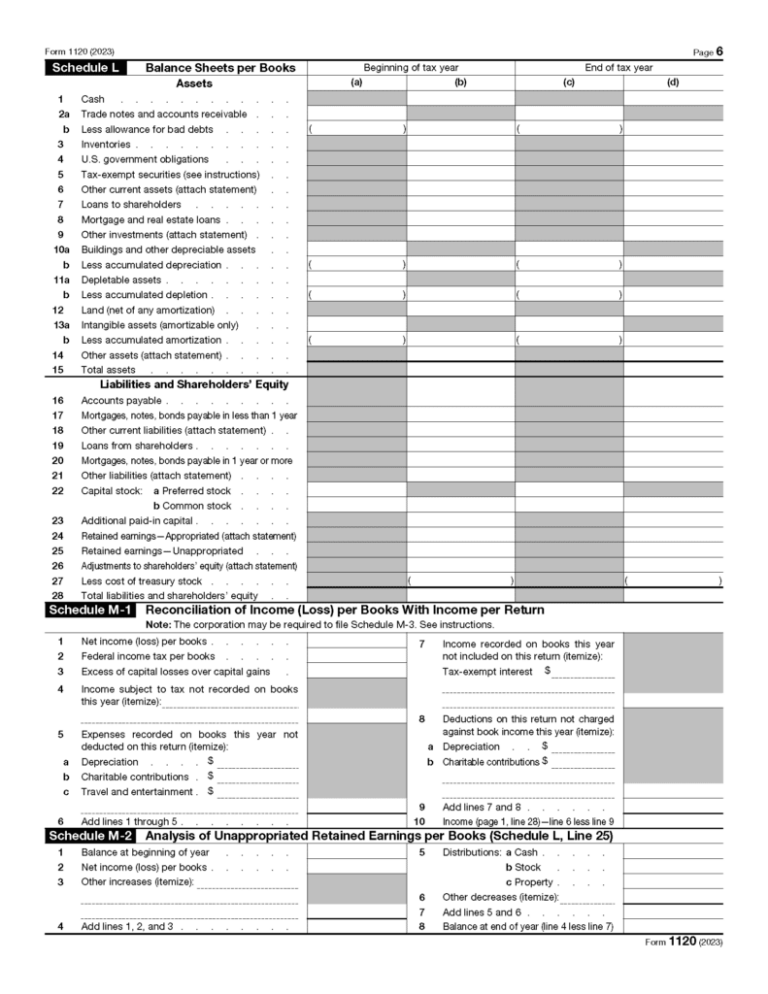 An Illustrative Guide to Filling Out Form 1120 - 3Sixty Advisors